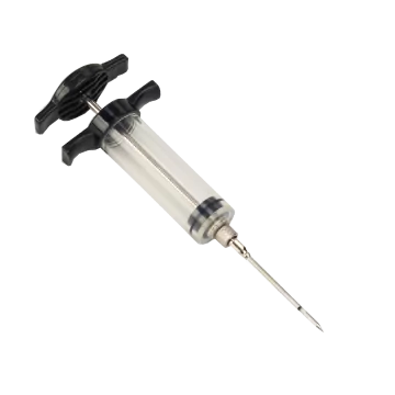 Grey Plastic Injector w/SS Needle - Smokin Brothers